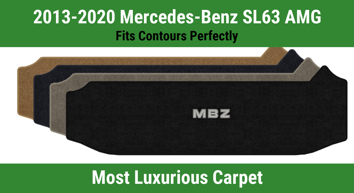 Lloyd Luxe Small Trunk Mat for '13-20 Mercedes-Benz SL63 AMG w/MBZ ...