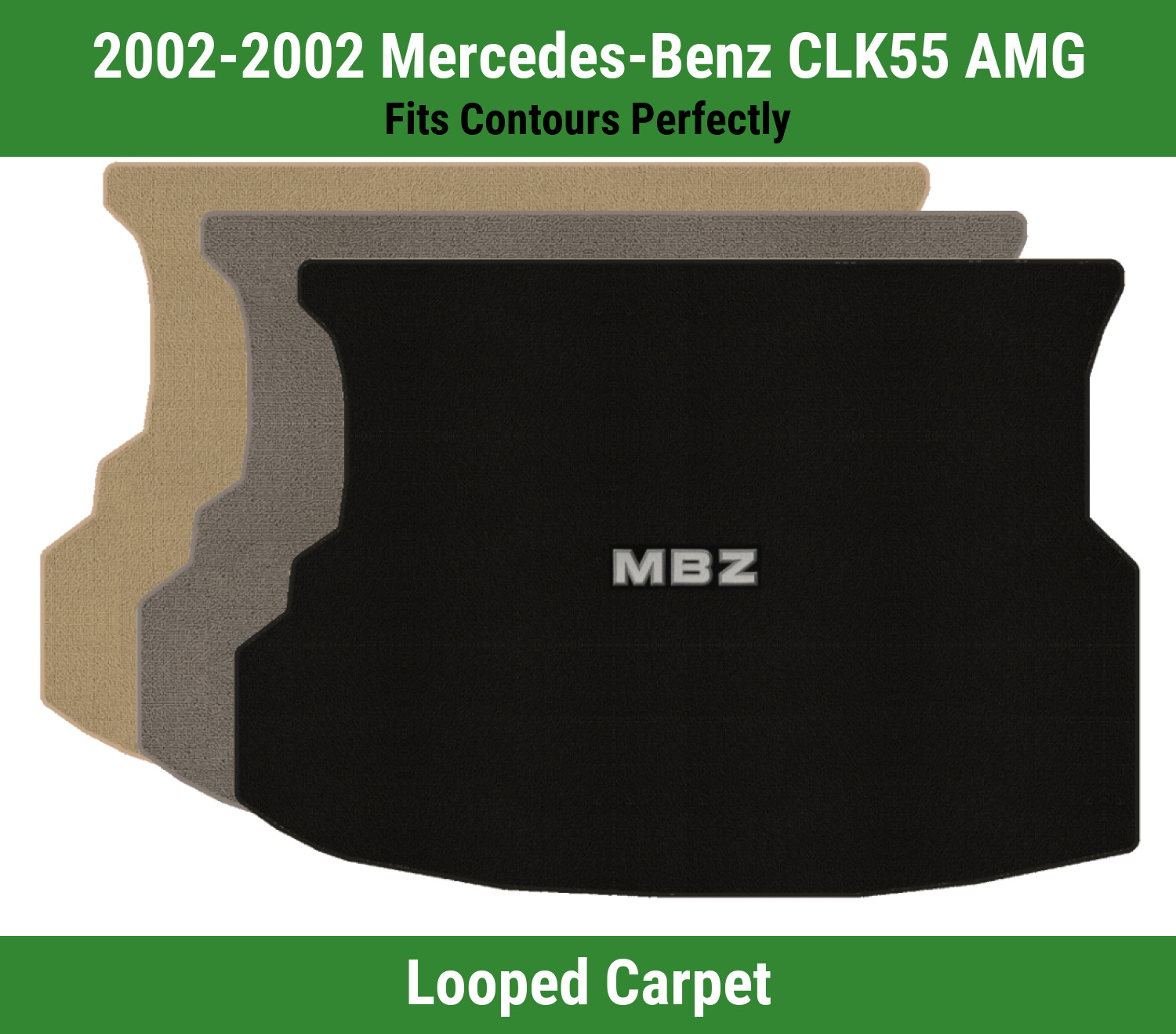 Lloyd Classic Loop Trunk Mat for '02 Mercedes-Benz CLK55 AMG w/MBZ ...