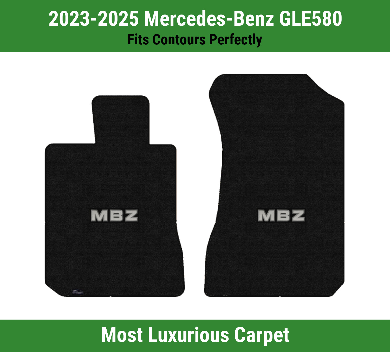 Lloyd Luxe Front Carpet Mats for '23-25 Mercedes-Benz GLE580 w/MBZ ...
